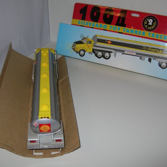 SHELL | Toys | 994 Sounds Lights Silverado Toy Tanker Truck Formula ...